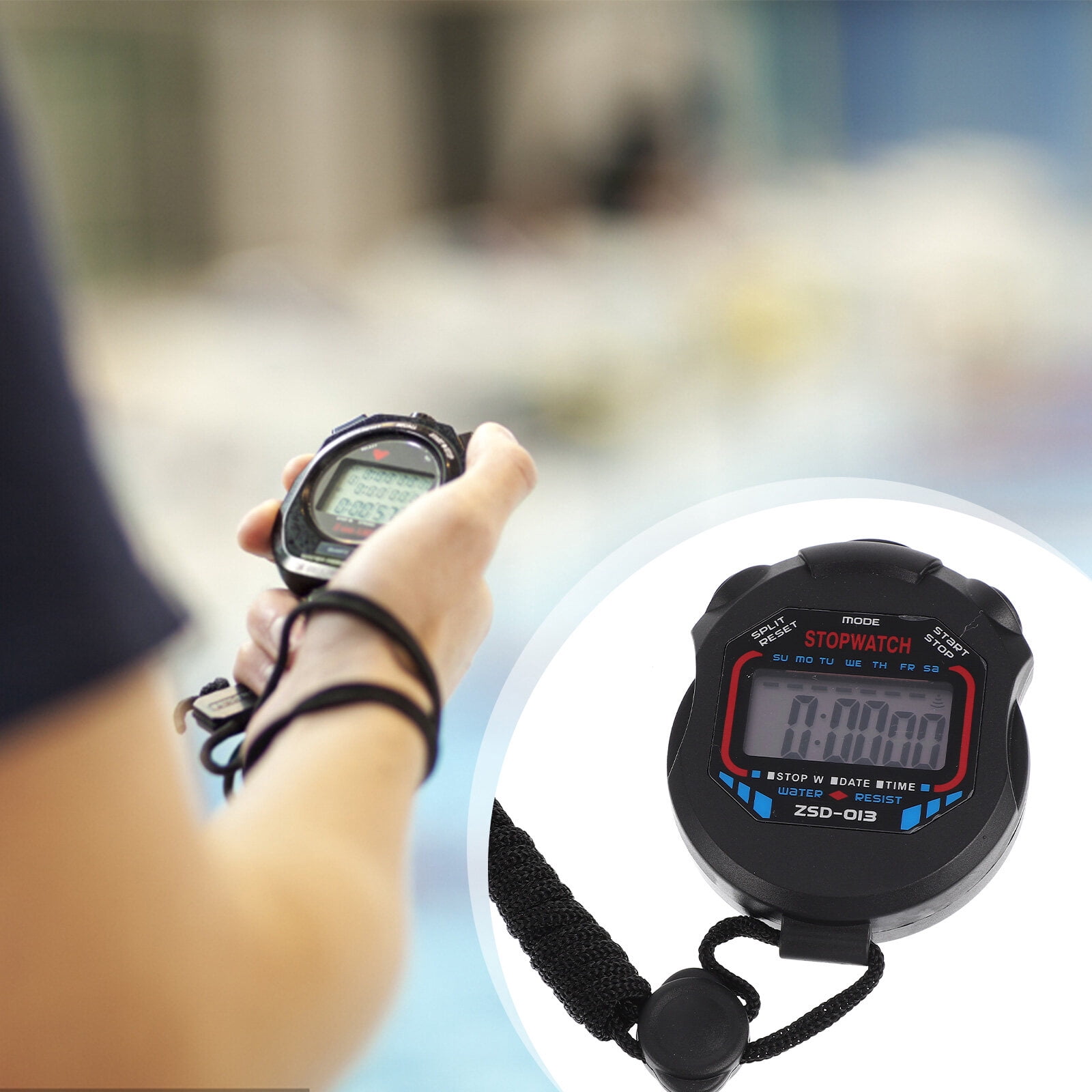 WHAMVOX Digital Professional Stopwatch Set with Alarm and for Kids ...