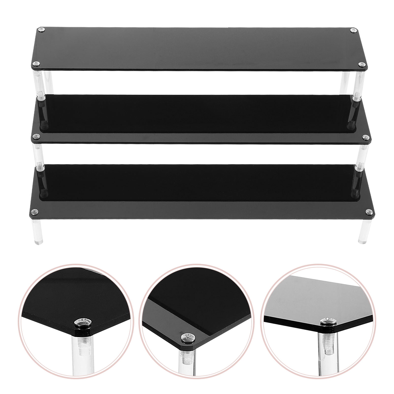 WHAMVOX Display Riser Shelves Stand Multi-functional Doll Statue Shelf ...