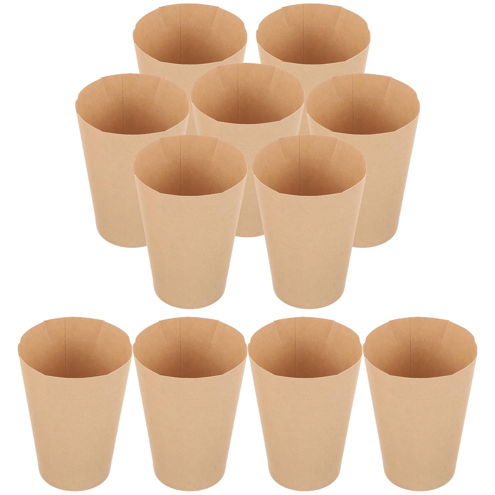 WHAMVOX Disposable Kraft Paper Cups for Snacks and Desserts Perfect for ...