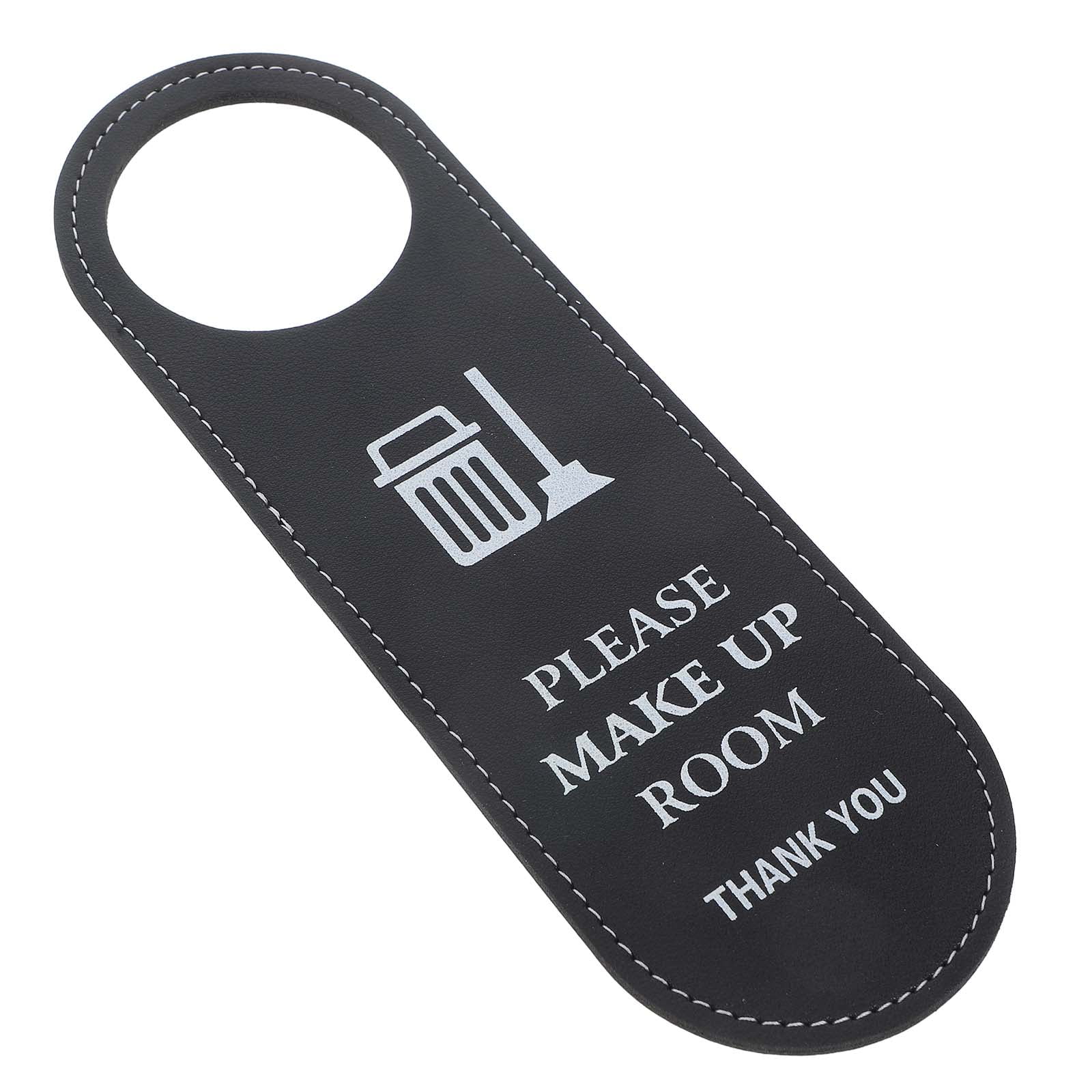 WHAMVOX Do Not Disturb Door Hanger Sign PU Double Sided Please Makup Up ...