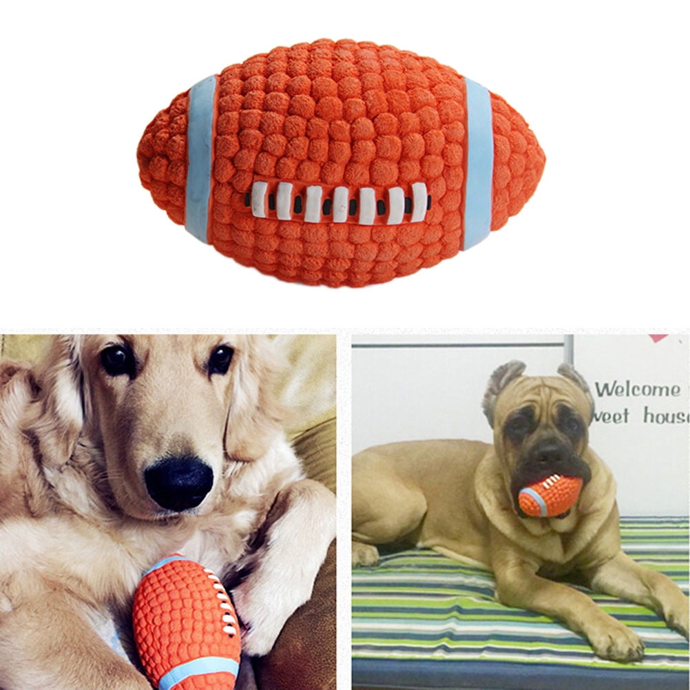 WHAMVOX Dog Football Toys Squeaky for Rugby Brown - Walmart Business ...