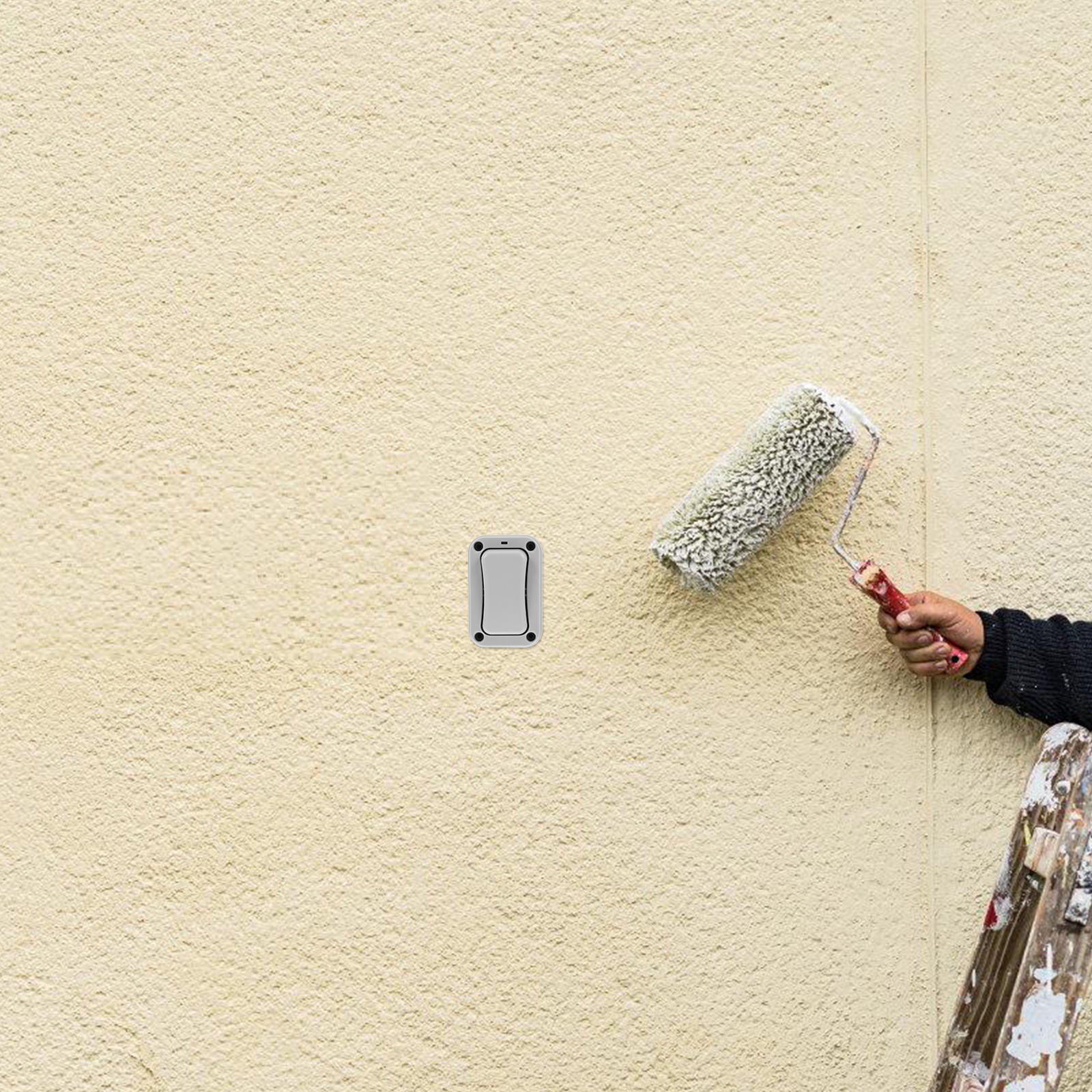 WHAMVOX Door Bell Plate Exterior Keypad Cover Weatherproof Dark Grey ...