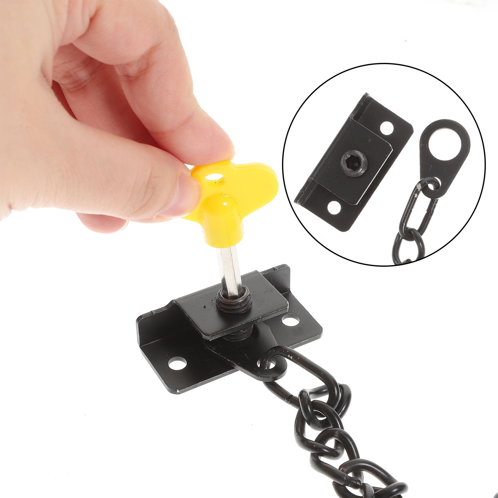 HEANUJJ Child Safety Chain Lock for Interior Doors and , Black ...