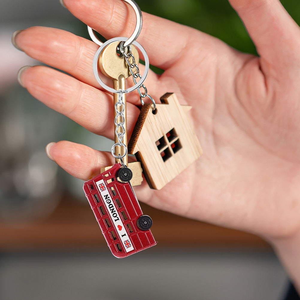 WHAMVOX Double Decker Bus Toy for Kids Clear Card Packaging Souvenirs ...