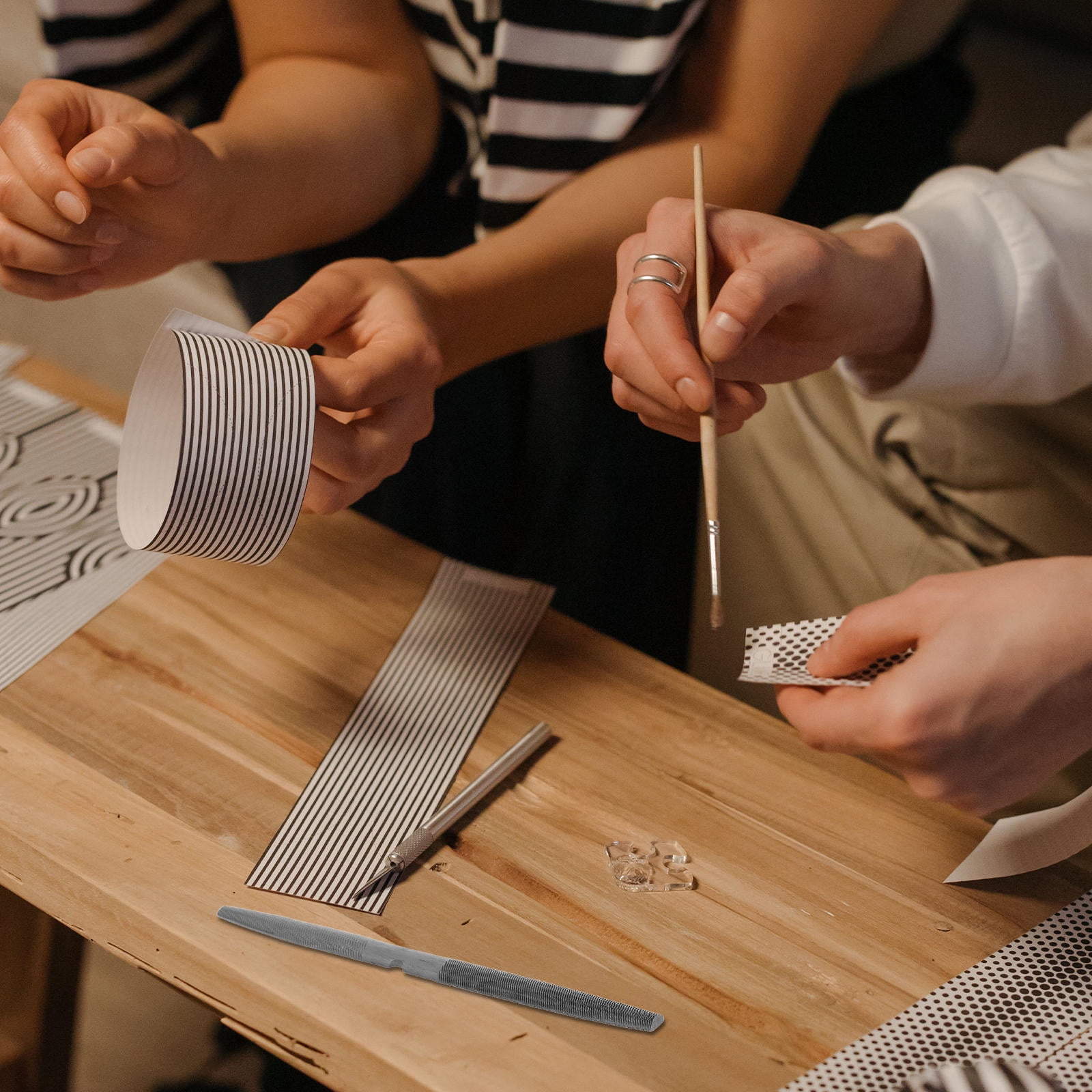 WHAMVOX Double Ended Wax Carving Tool Half Round and Flat File Jewelry ...