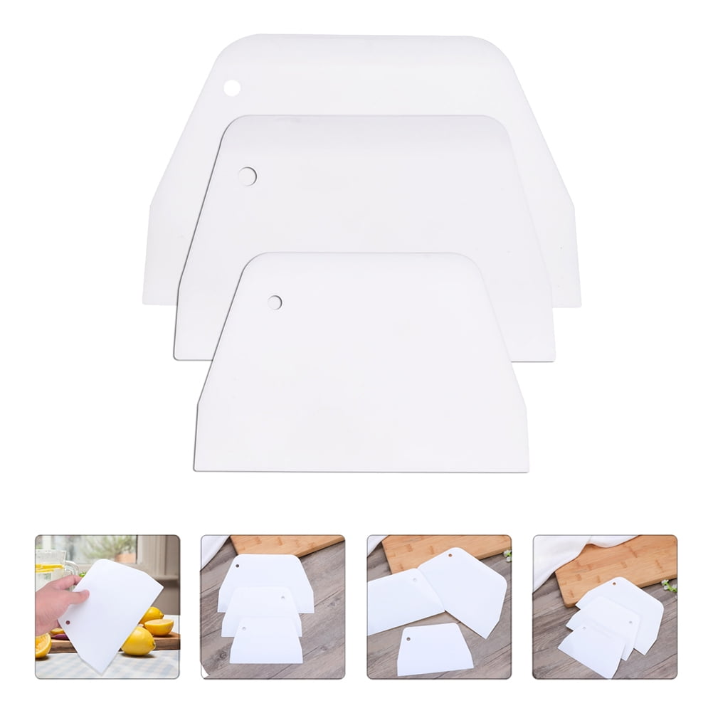 WHAMVOX Dough Cutters for Kitchen Use Made of Plastic White Color ...