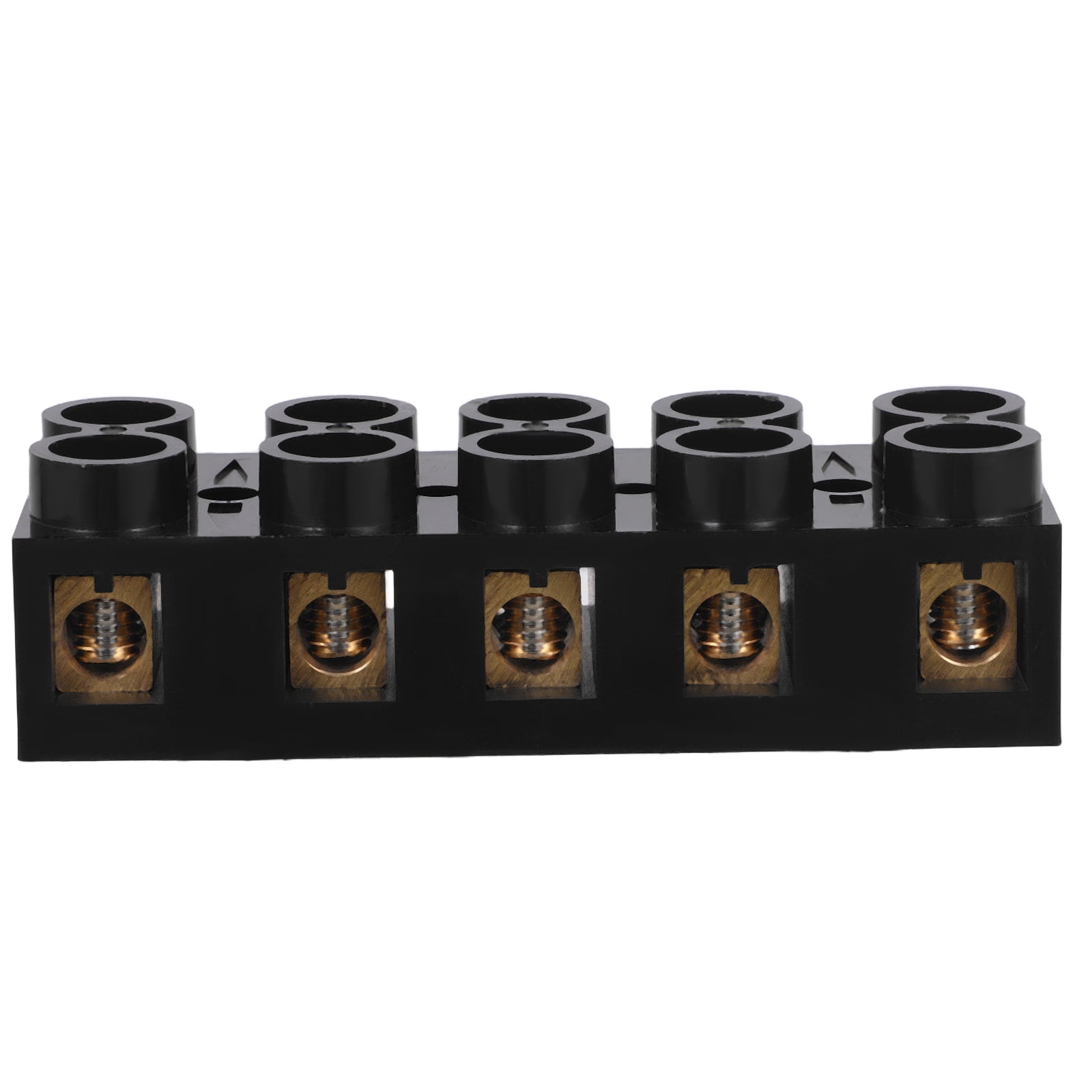 Whamvox Dual Row Screw Terminal Block 500v 60a 5 Position Electrical Barrier Strip For Secure