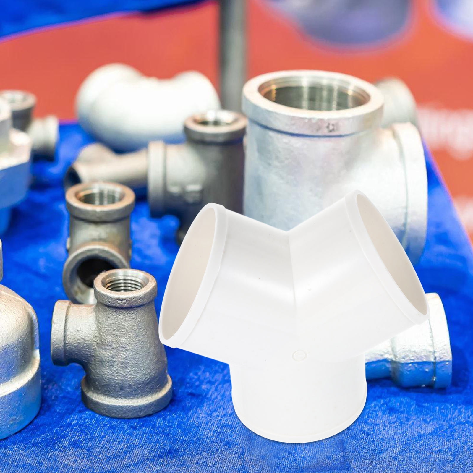 WHAMVOX Duct Splitter 60 Degree 3 Way Y Shape Connector Connect ...