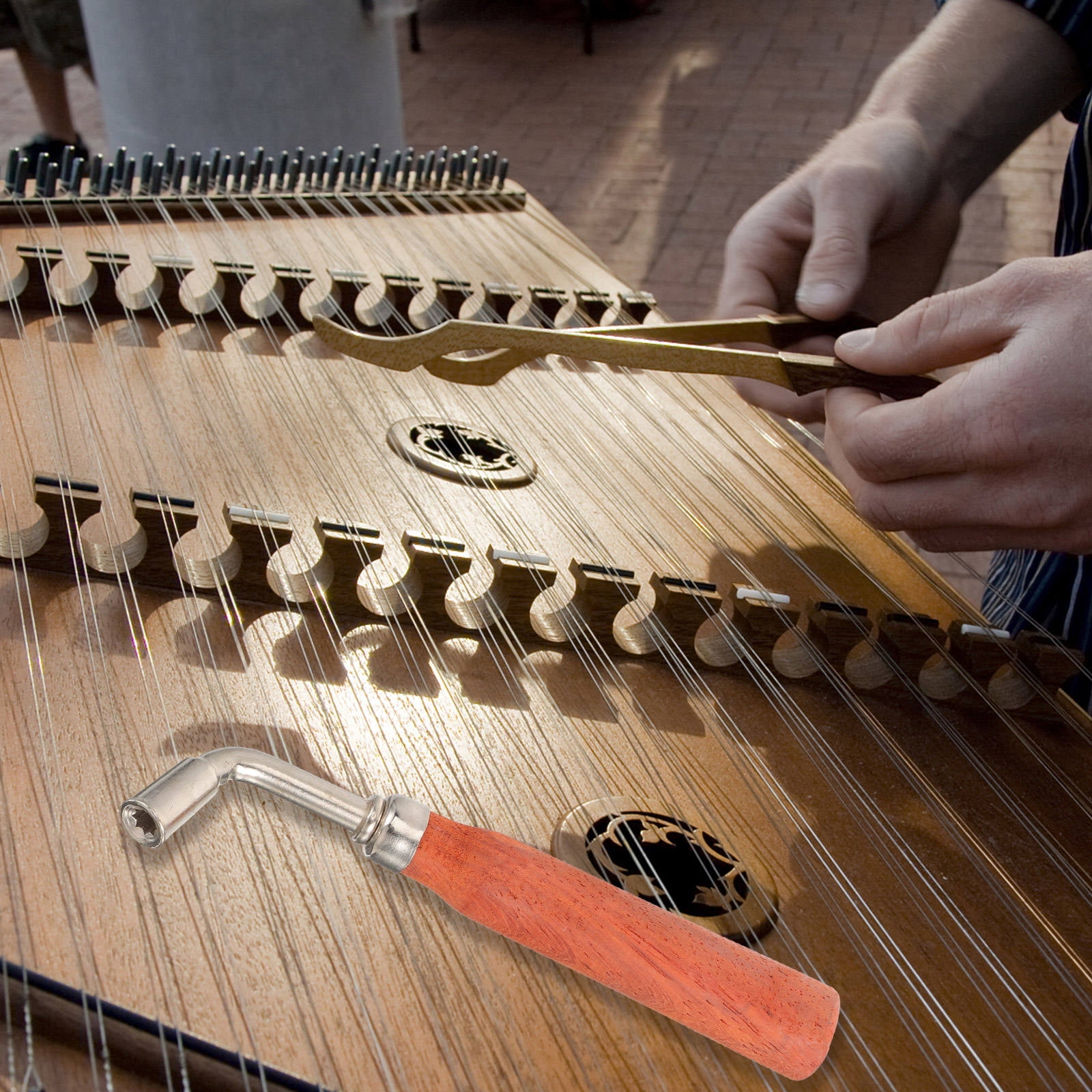 HEANUJJ Wood Metal Tuning Wrench Dulcimer 1Set 6.7x0.9In - Walmart.com