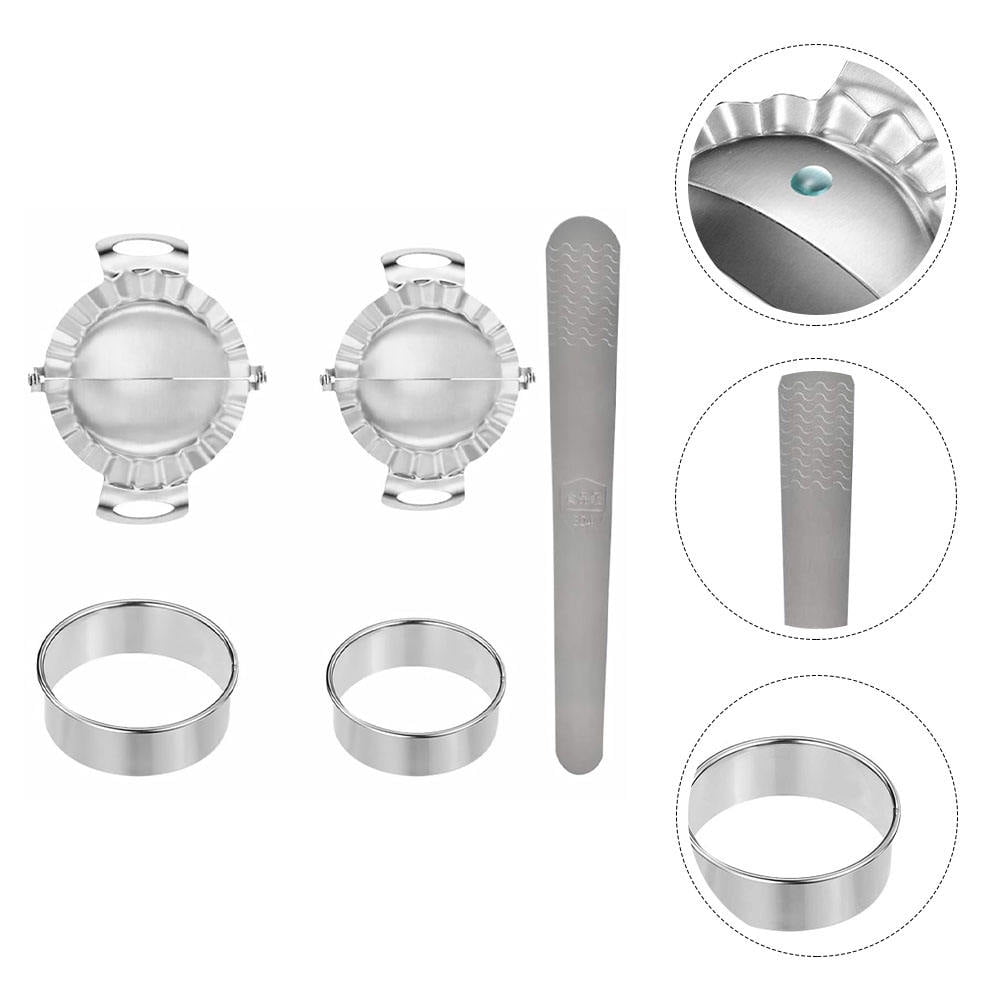 WHAMVOX Dumpling Making Tool Set with Stainless Steel Cutter Mold and ...