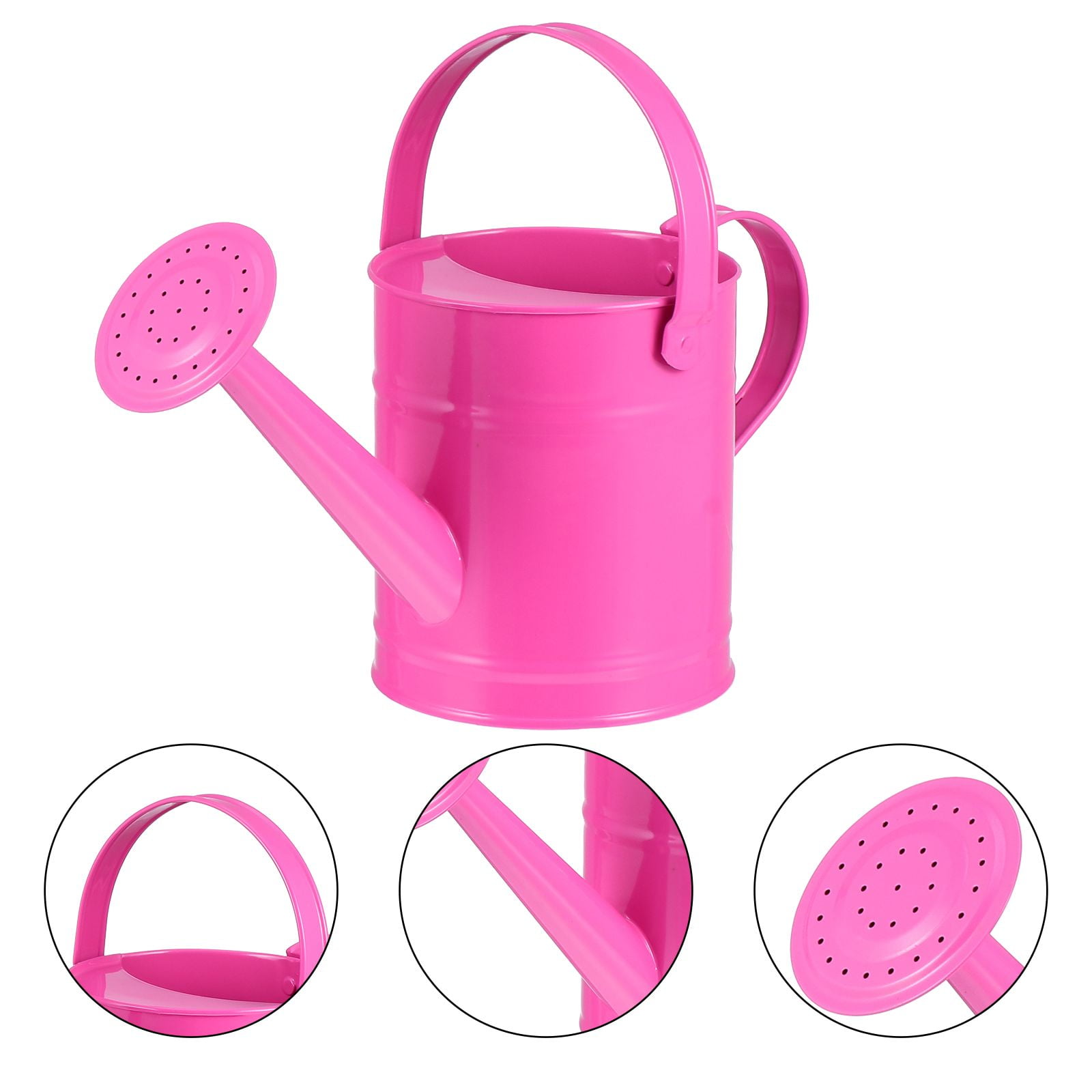 WHAMVOX Durable Rosy Iron Watering Can for Plants Smooth Pouring Design ...