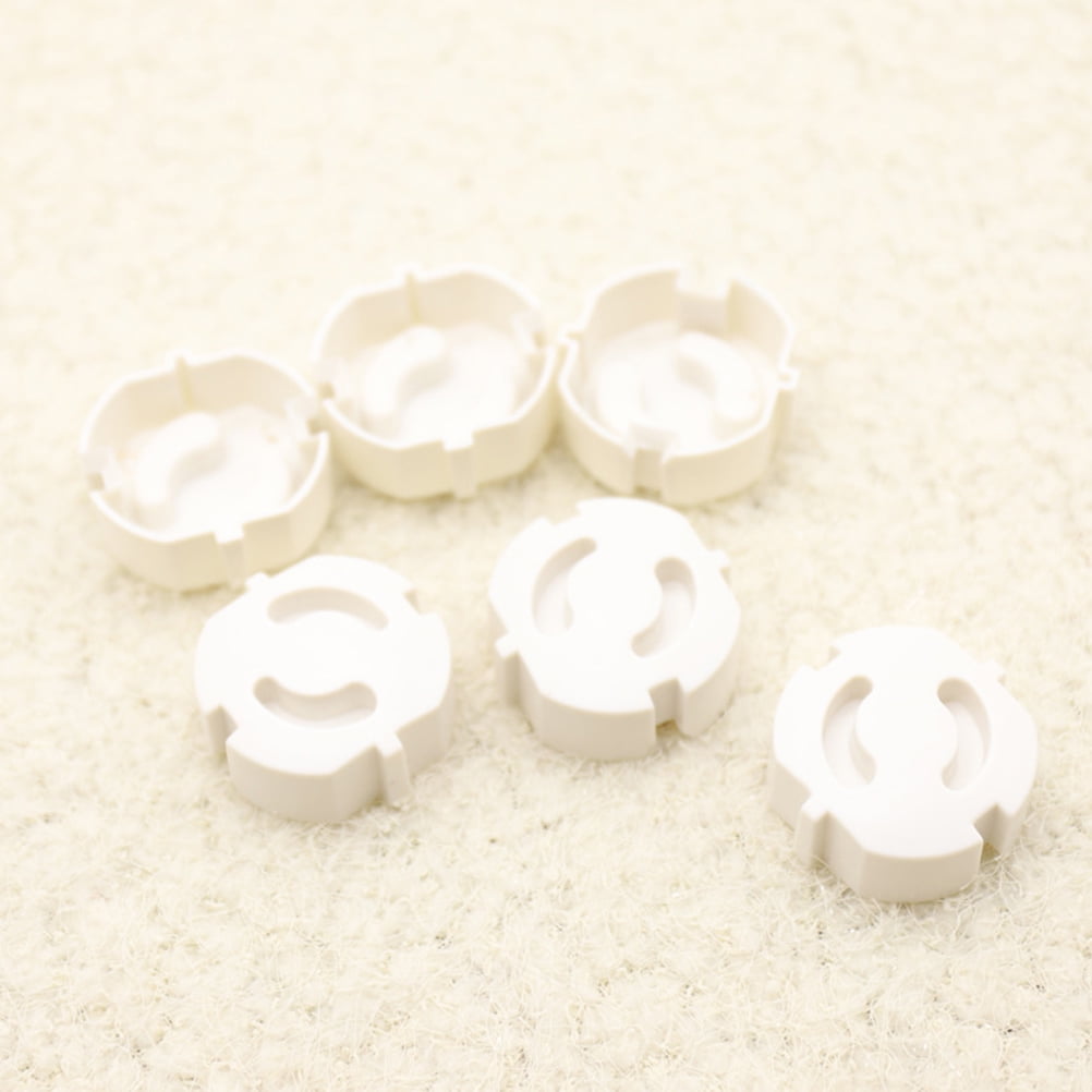 WHAMVOX EU Standard 20pcs White Socket Covers for Power Outlet Made of ...