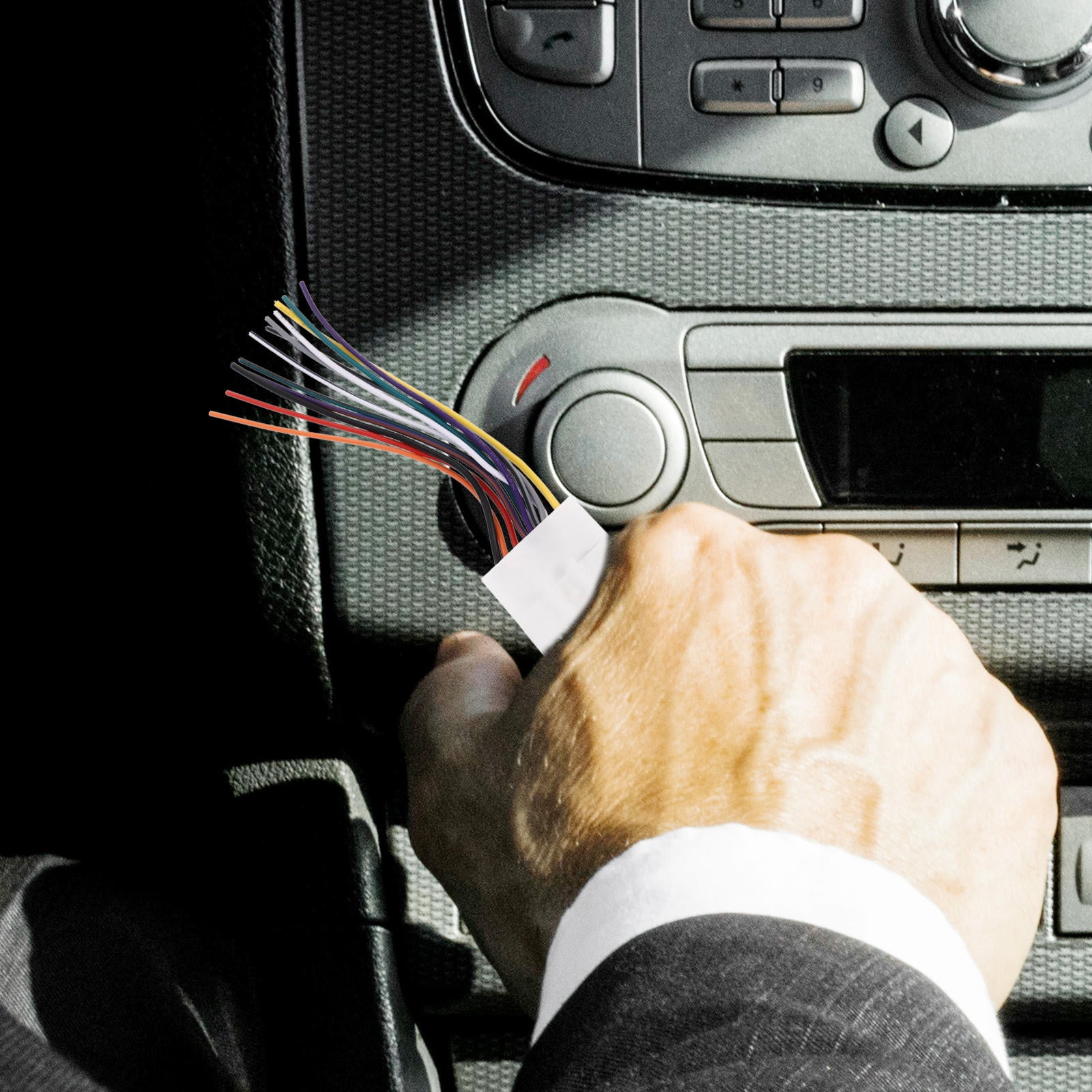 WHAMVOX Easy Installation 1Set Multi Color Stereo Wire Harness Plastic ...