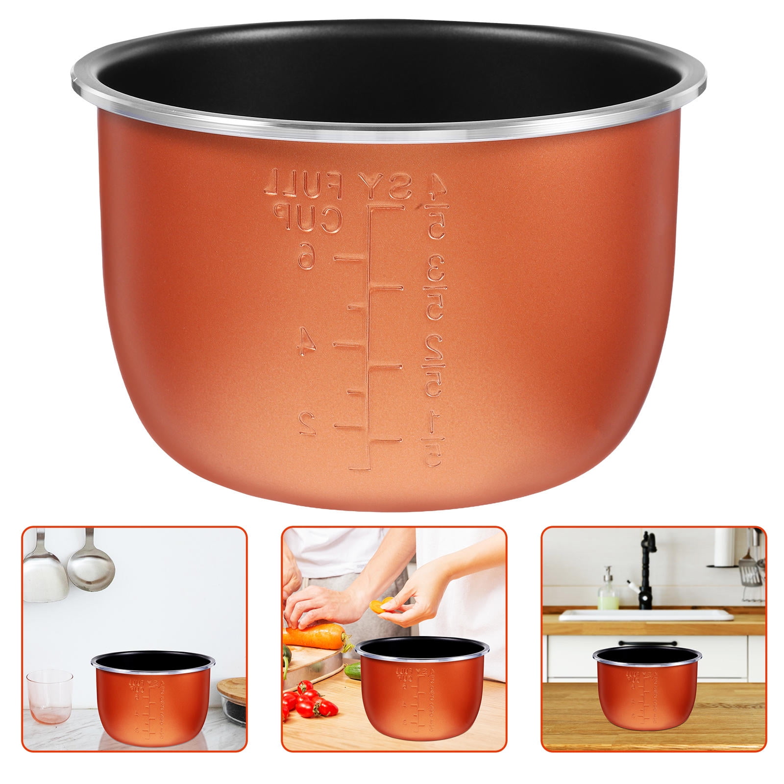 WHAMVOX Electric Rice Cooker Inner Pot Nonstick Replacement Cooking Pot ...