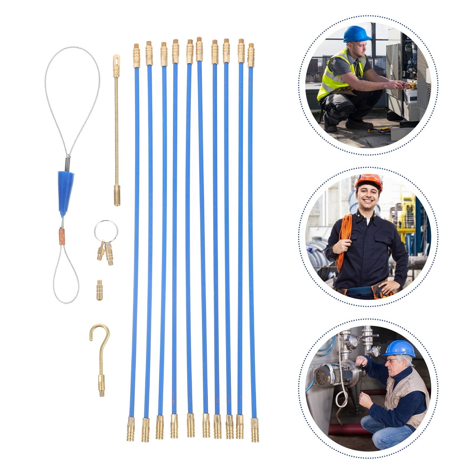 WHAMVOX Electrical Threader Lead Wire Stretcher Threading Fiberglass ...