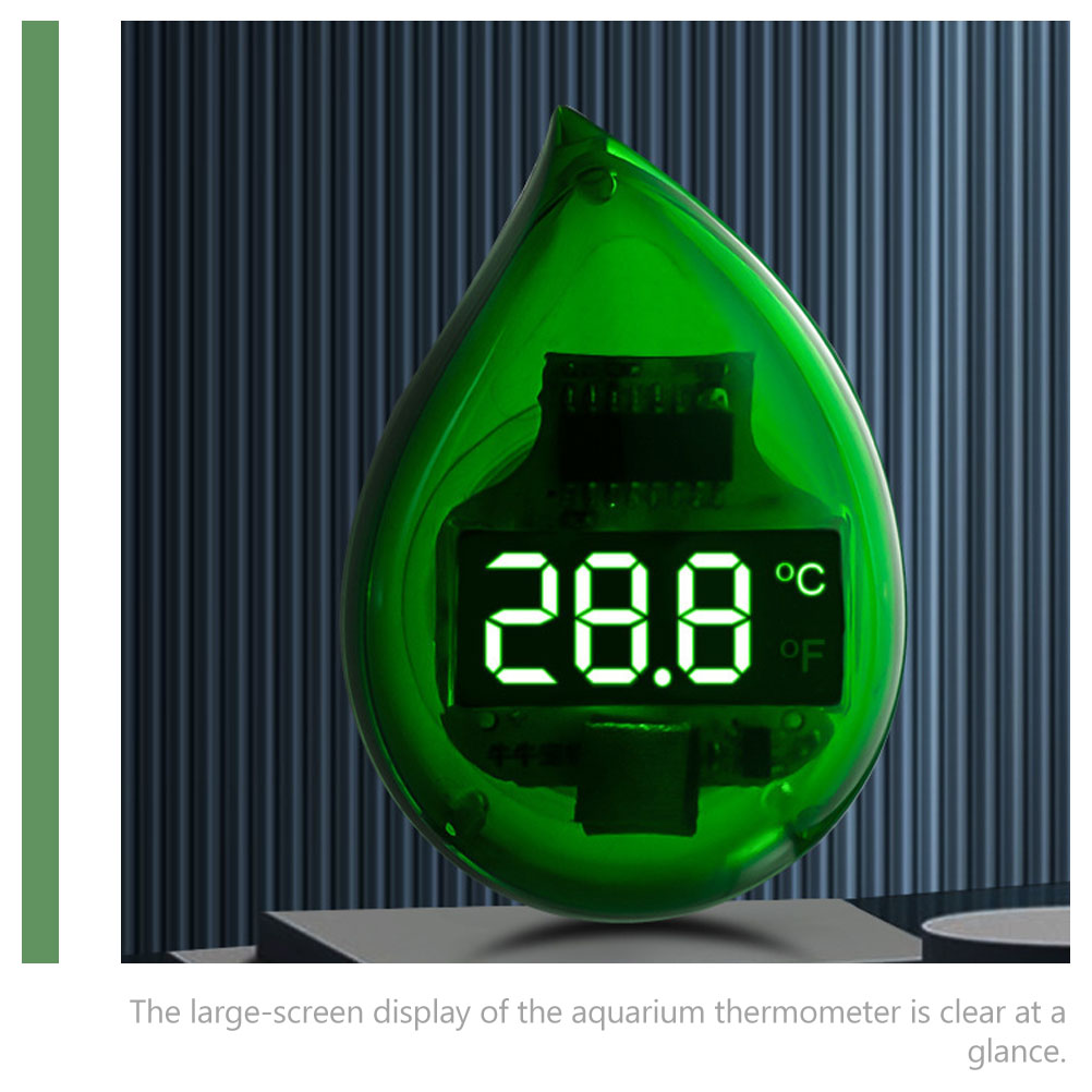 WHAMVOX Green Aquarium Thermometer Digital Temperature Detector for ...