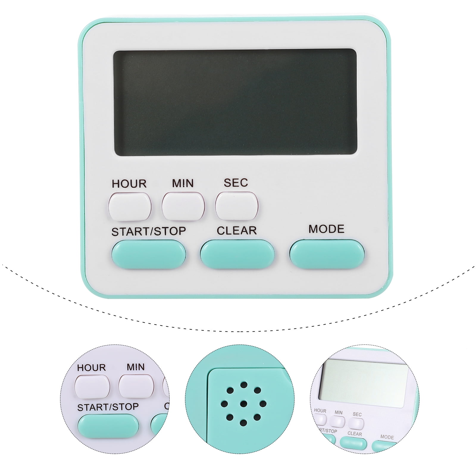 WHAMVOX Electronic Timers Kitchen Student Kids Alarm Clock Manual ...