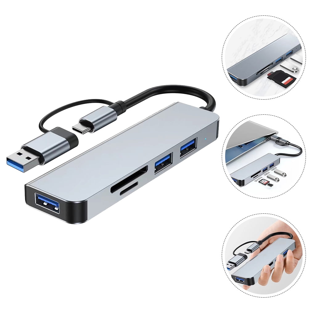 WHAMVOX Extra USB Ports for Laptops Multiple Dual Universal Adapter ...