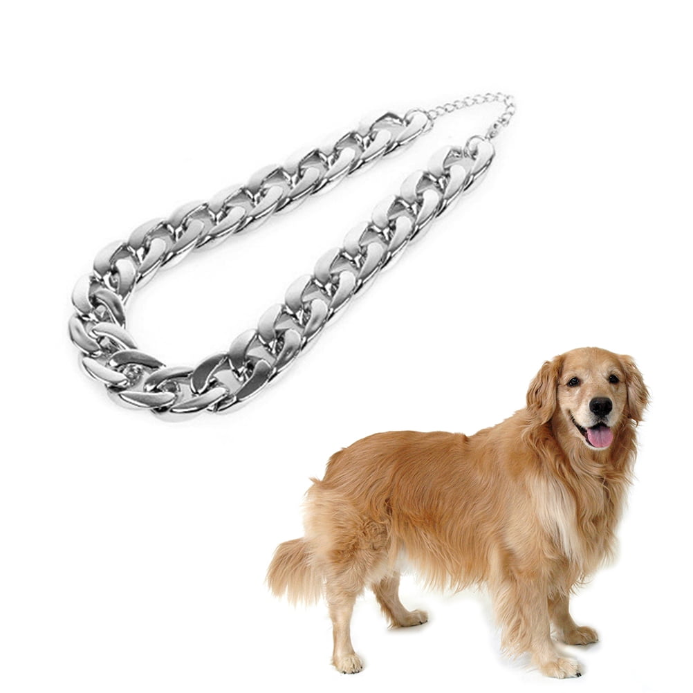 WHAMVOX Fashion Silver Plastic Pet Necklace with Durable Pendant for ...