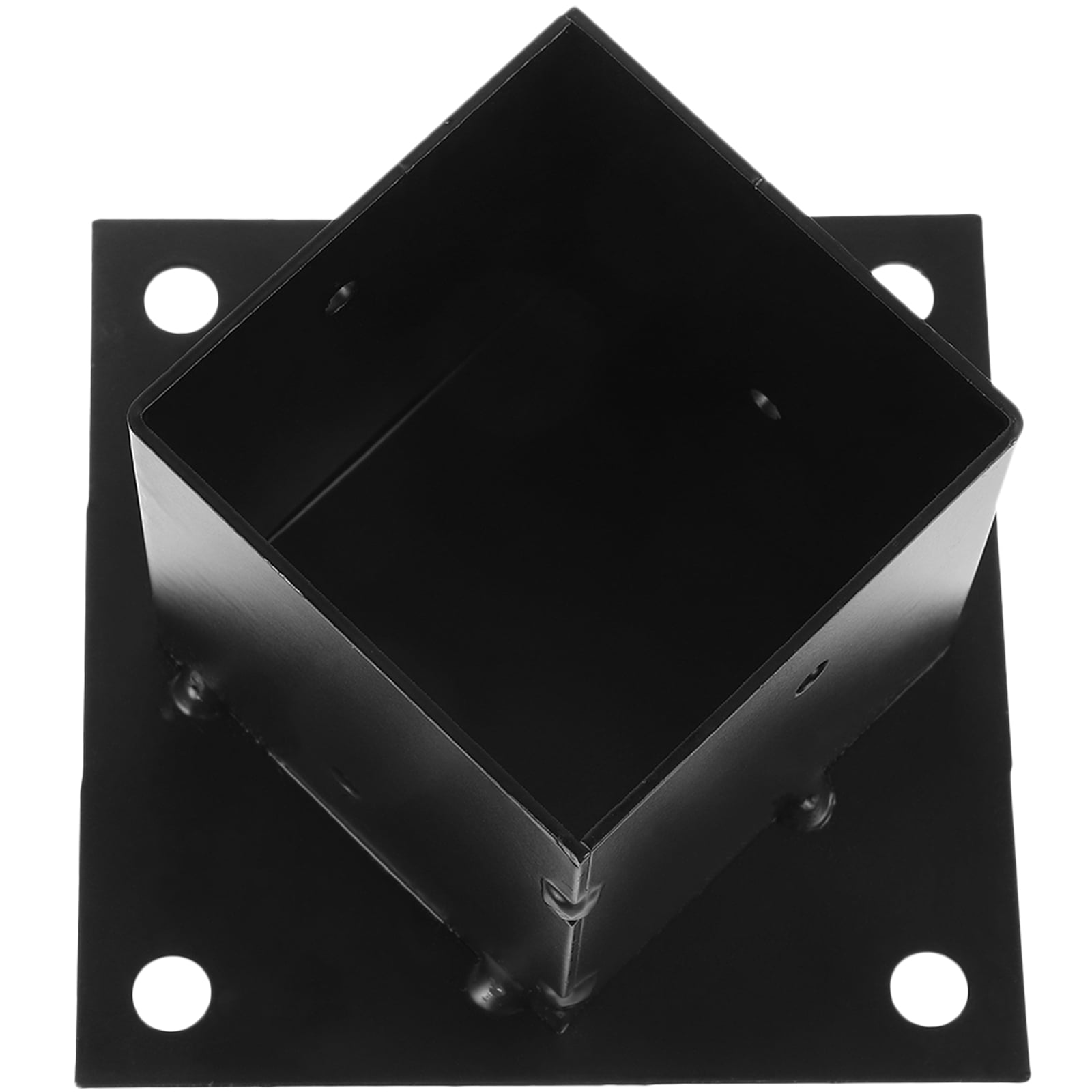 WHAMVOX Fence Protector Railing Deck Post Bracket Fences Brackets Black ...