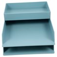 SEWCHICS Plastic Desktop Organizer Green 3-Piece Set 12.8X9.4X5.5In ...