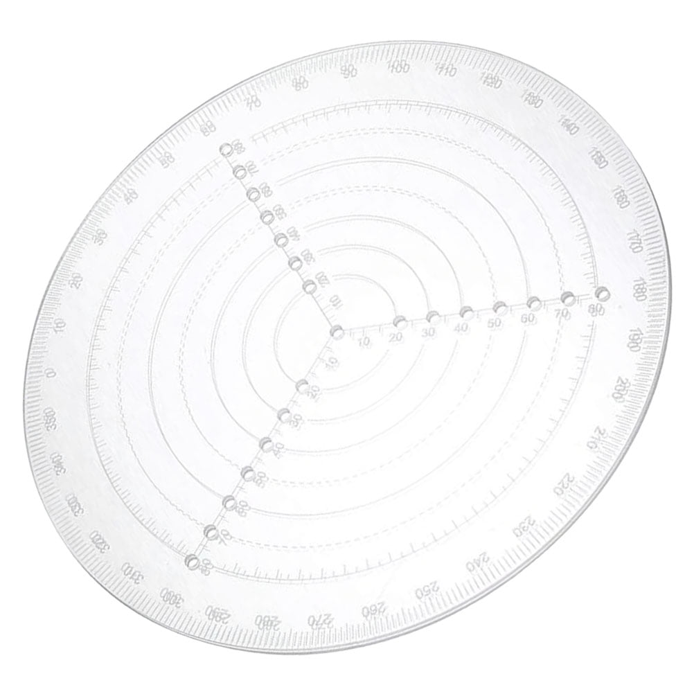 WHAMVOX Finding Center Compass Circle Ruler Acrylic Round Center Finder ...