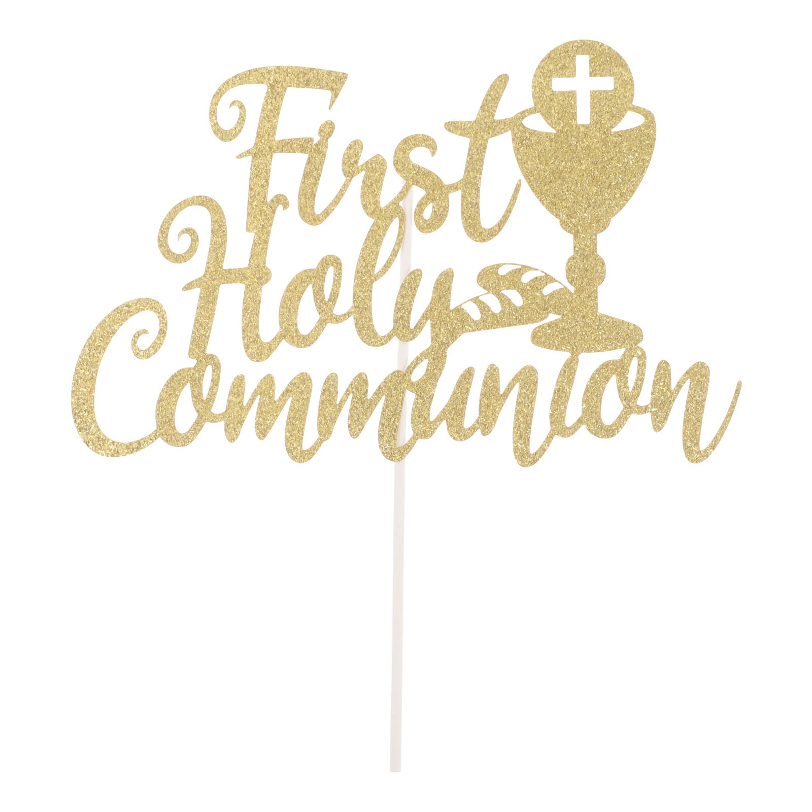 WHAMVOX First Holy Communion Cake Topper Cross For Baptism Party ...