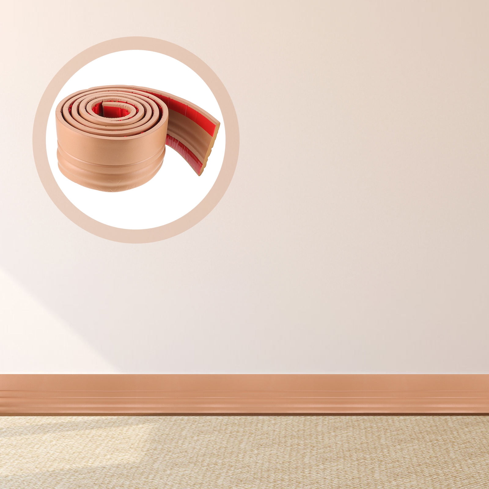 WHAMVOX Flexible Self Self-adhesive Baseboard Floor Seam Decoration ...