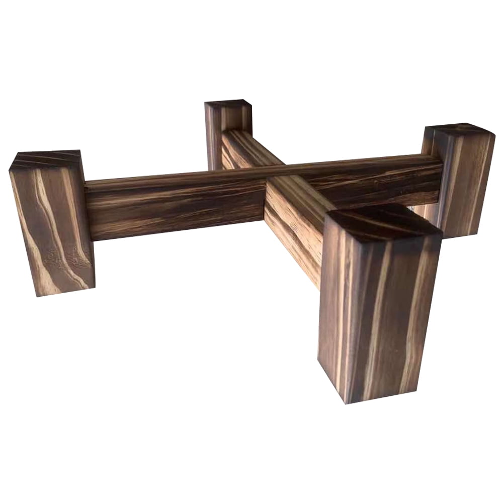 WHAMVOX Flower Pot Stand Wooden Flowerpot Holder Potted Plant Rise Base ...