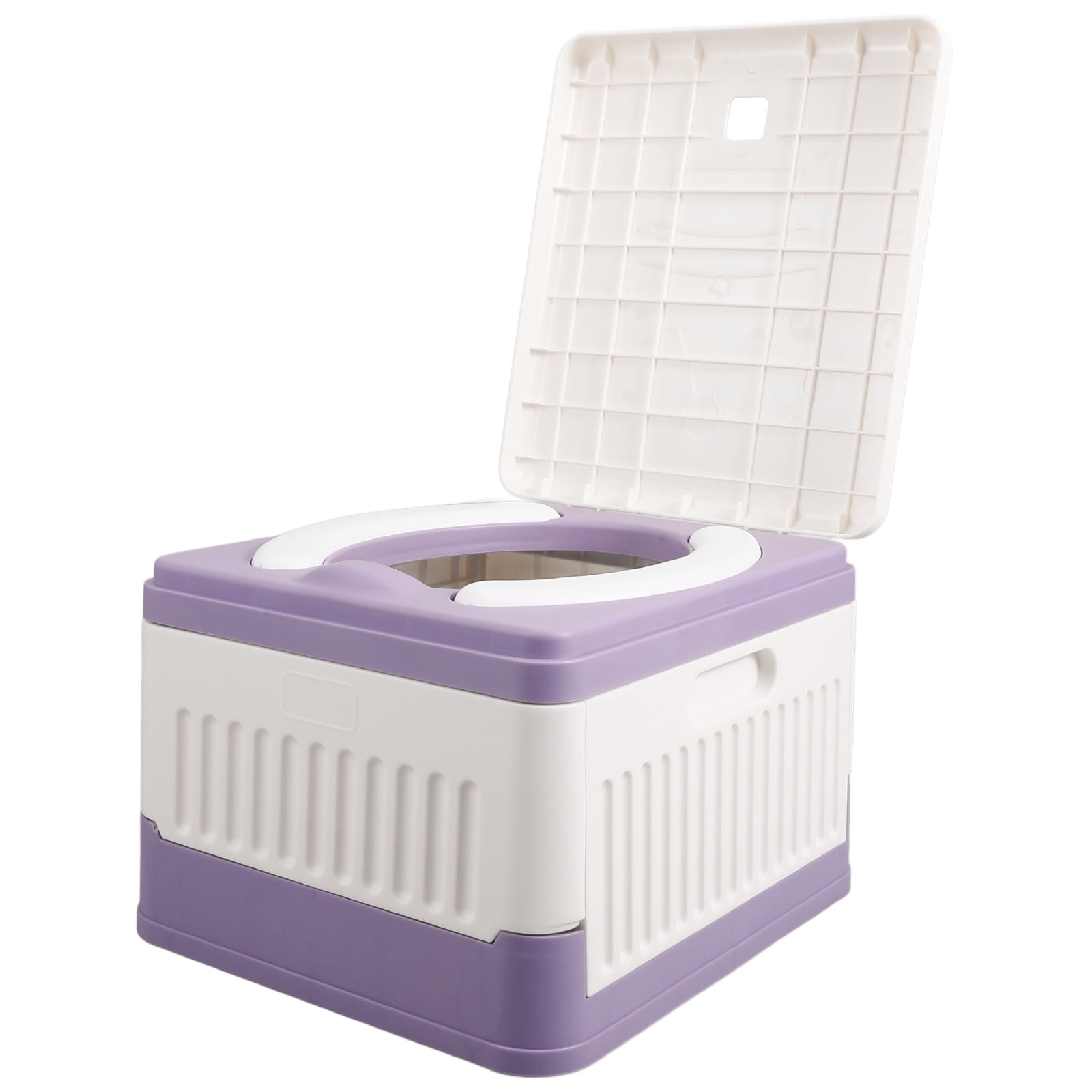 WHAMVOX Foldable Camping Toilet Travel Potty for Hiking 1Pack Purple PP ...