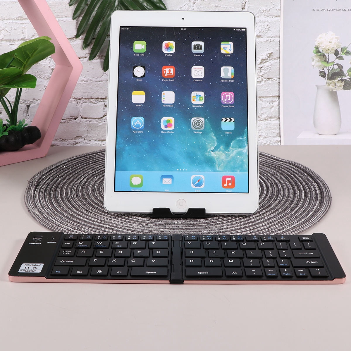 WHAMVOX Foldable Wireless Keyboard Ultrathin Tablet Notebook Keyboard ...