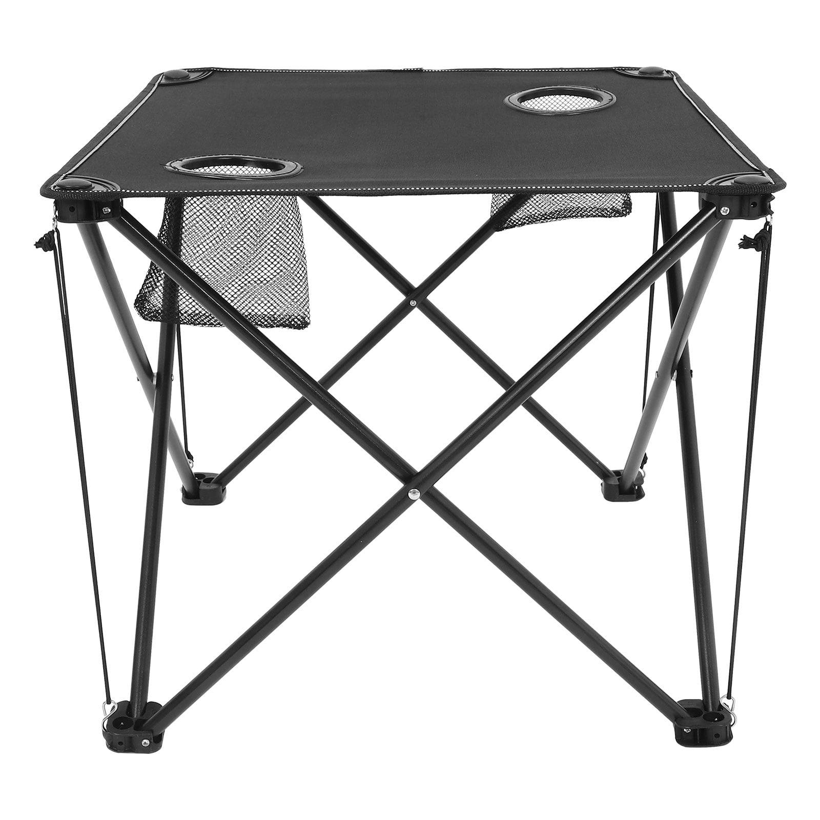 WHAMVOX Folding Camping Tables With 2 Cup Holders Square Portable ...