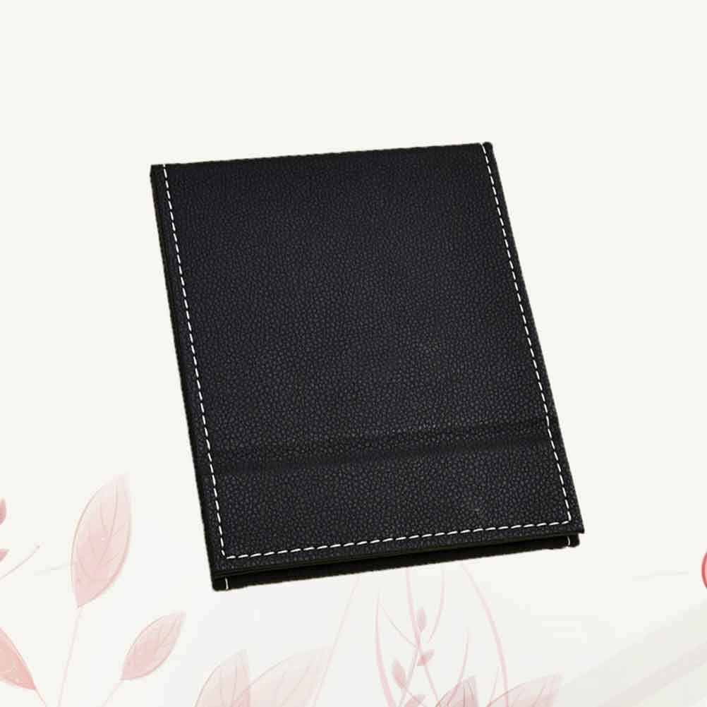 WHAMVOX Folding Vanity Mirror Small Compact Make up Miss Student Black ...