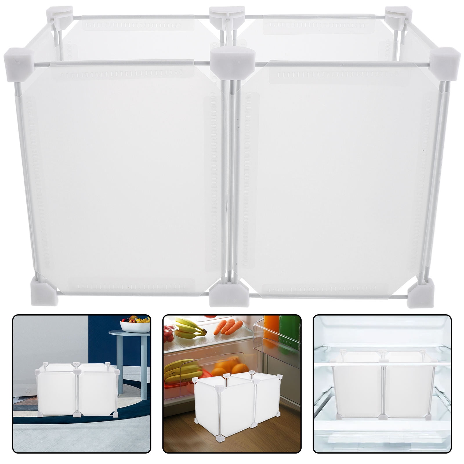 WHAMVOX Freezer Compartment Organizer Plastic Storage Basket For Chest ...