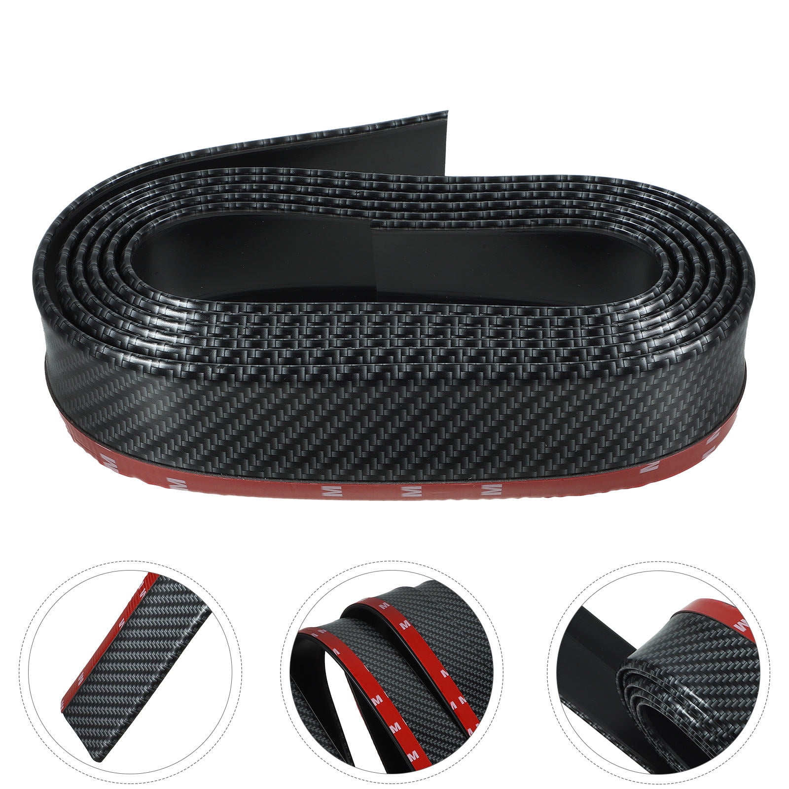 WHAMVOX Front Bumper Spoiler Lip Rubber Side Skirt Protector Cover Car ...