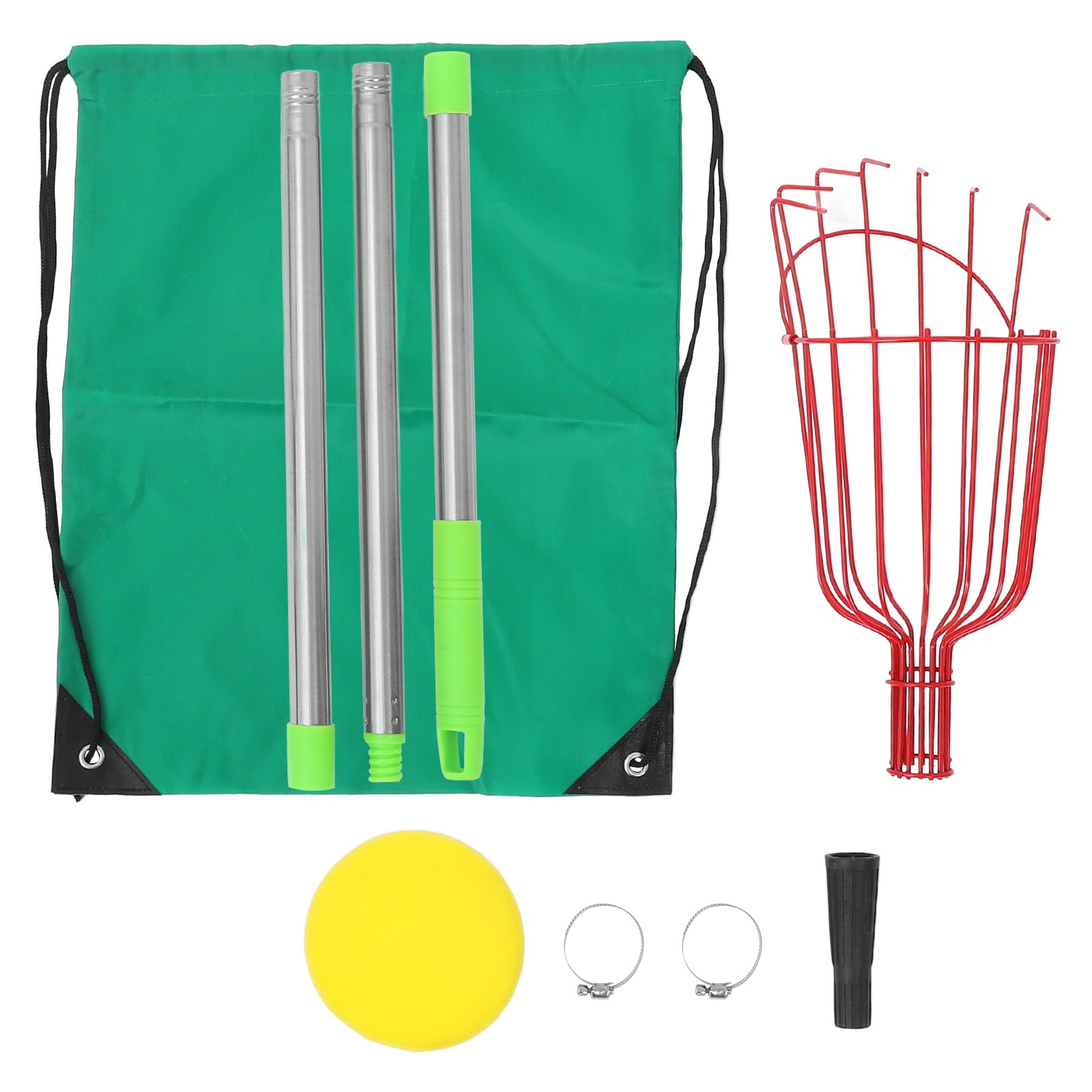 WHAMVOX Fruit Picker Pole With Basket Apple Picker With Adjustable ...