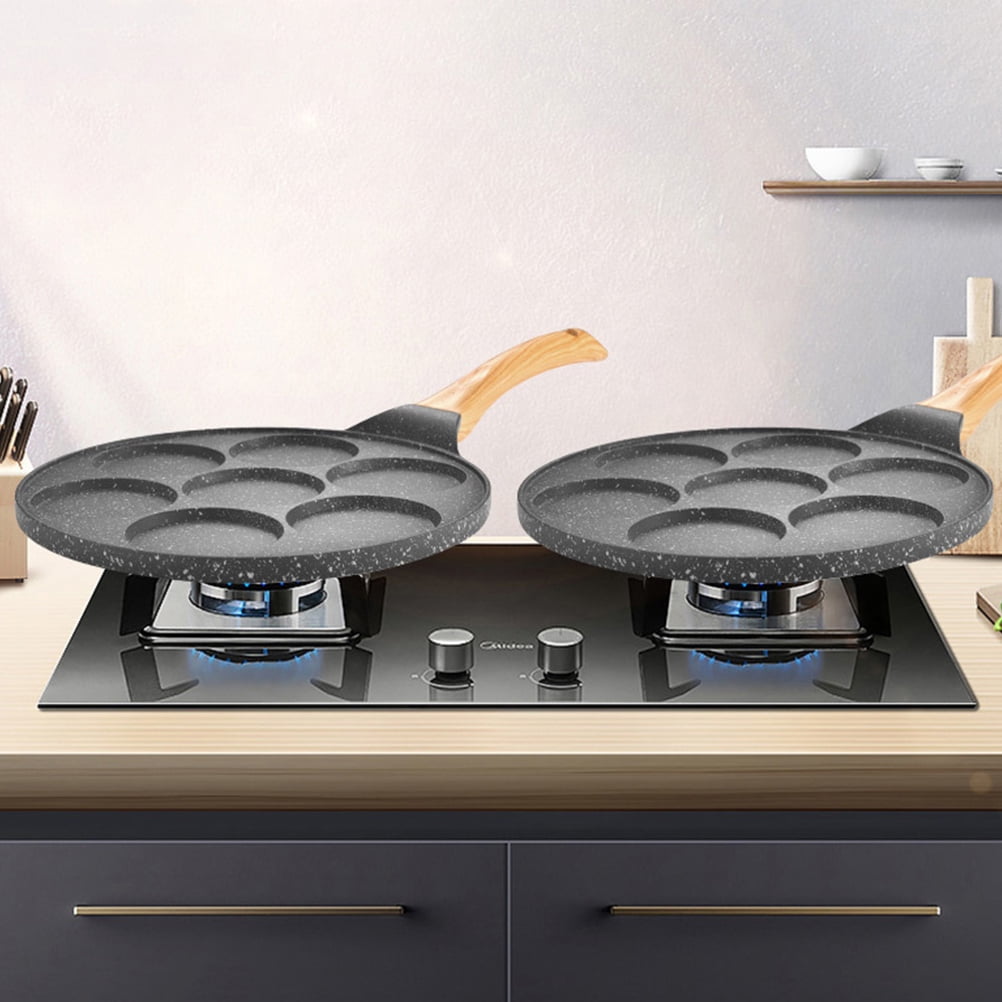 WHAMVOX Frying Pan Multifunctional Seven-Hole Egg Multi-function ...