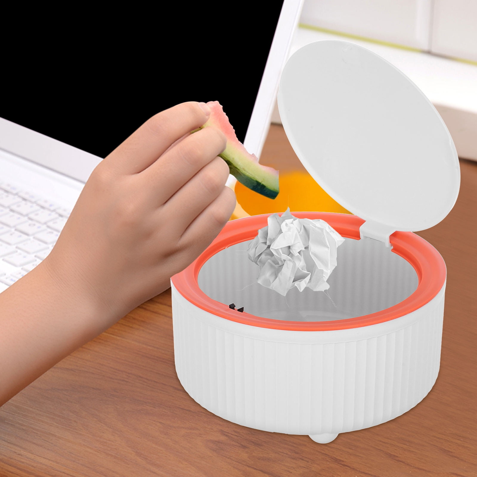 WHAMVOX Garbage Can with Lid Versatile Garbage Can Compact Trash Bin ...