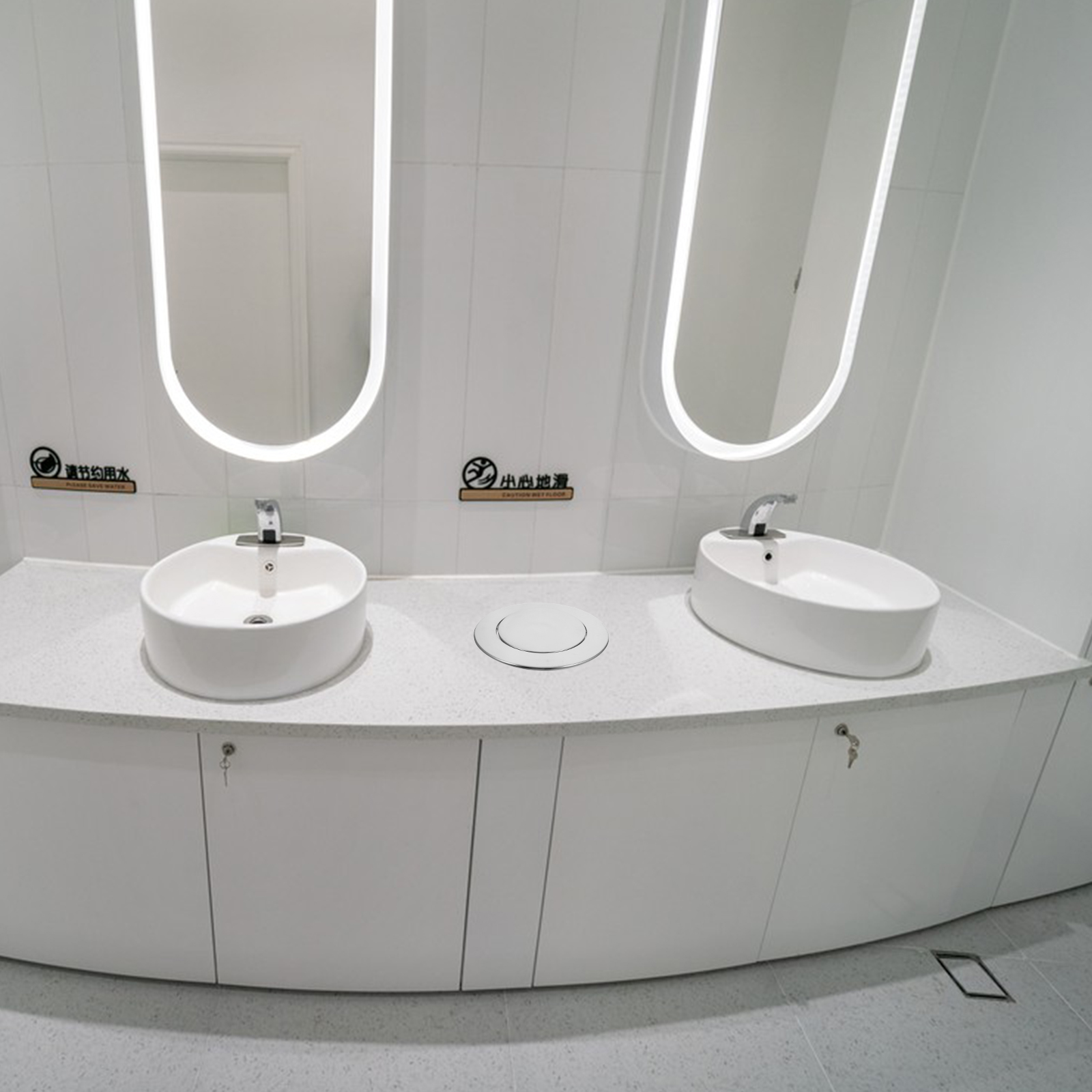 WHAMVOX Garbage Top Cover Replacement Countertop Trash Waste Cover ...