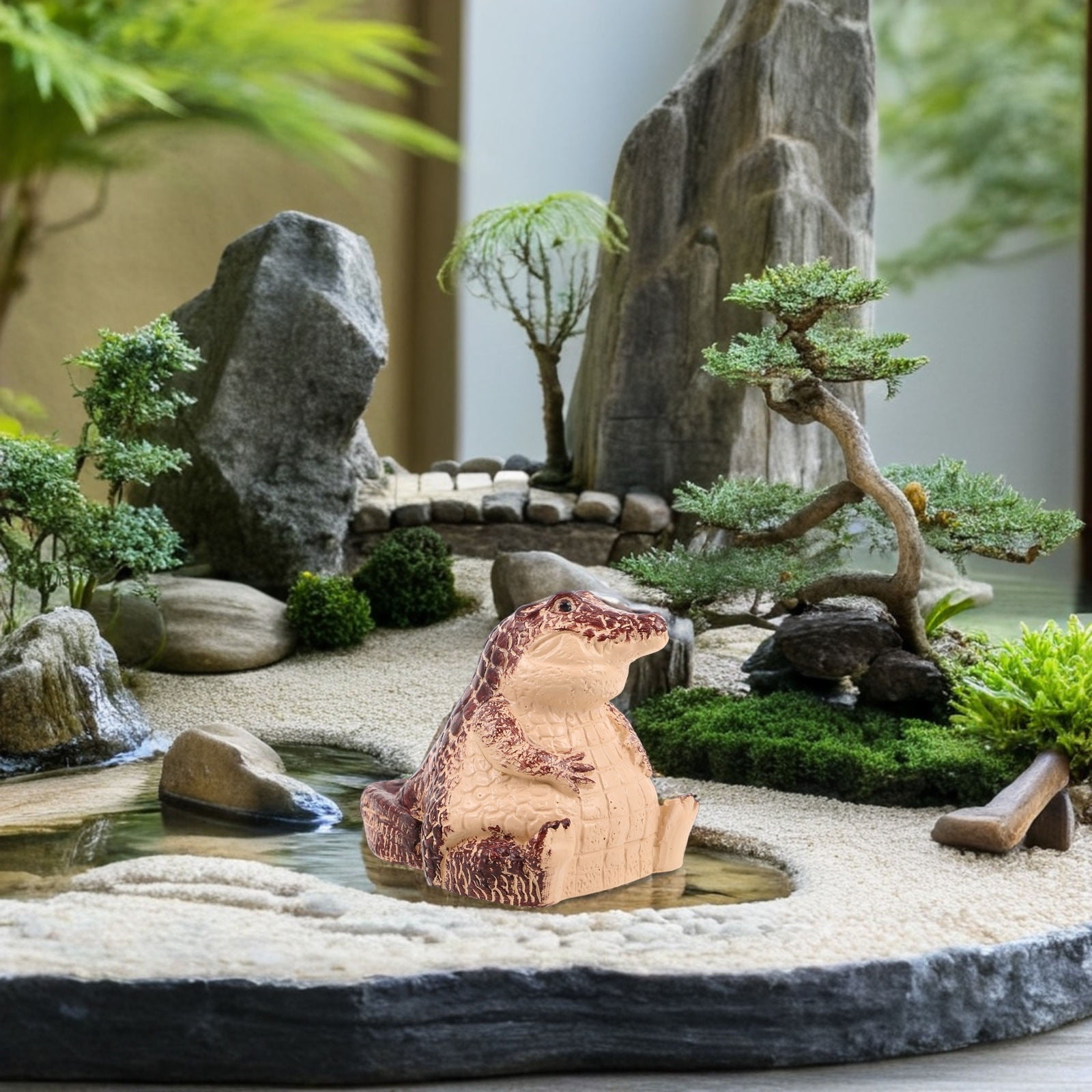 WHAMVOX Garden Decorative Figurine Sculpture Mini Outdoor Key Hiding ...