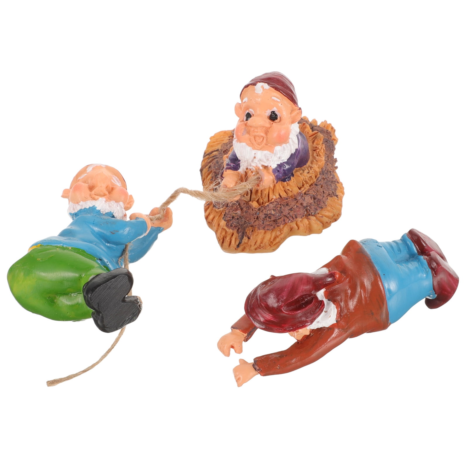 WHAMVOX Garden Dwarf statue with Climbing Design Made of Resin for ...