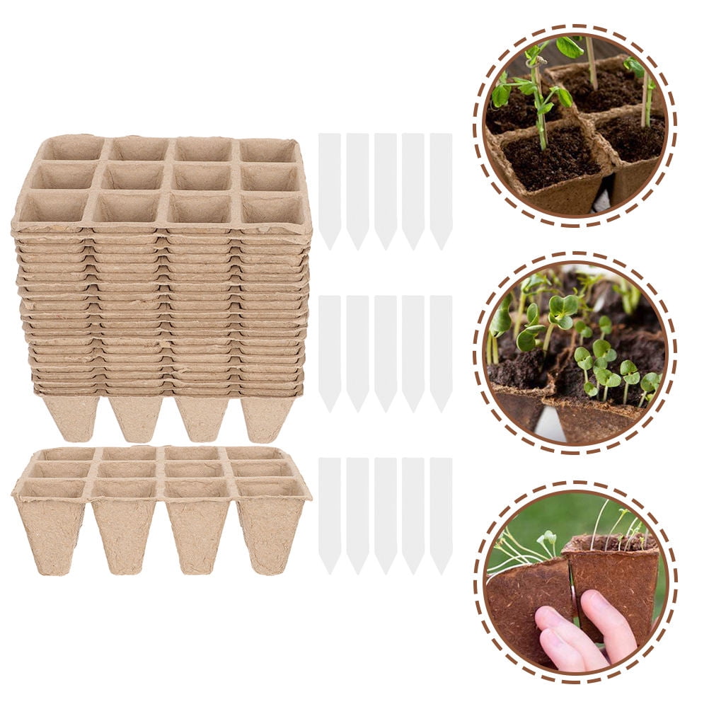WHAMVOX Garden Growing Seedling Start Tray Nutrient Cups for Plants ...