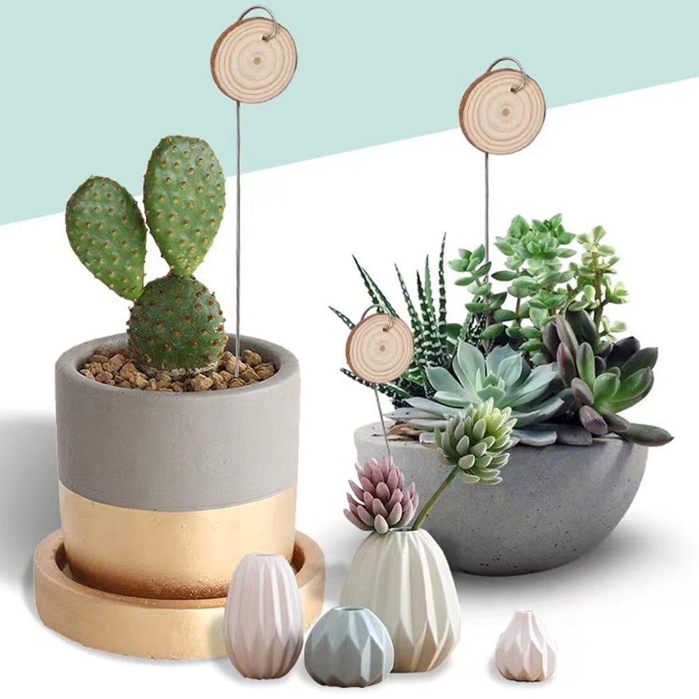 WHAMVOX Garden Markers Outdoor Succulent Labels Tags Plants Decorations ...