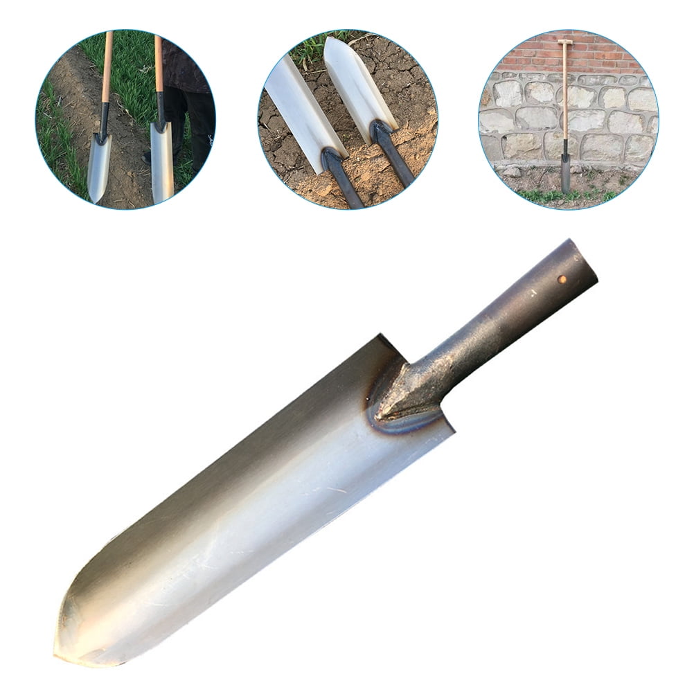 WHAMVOX Gardening Chrome Extended Shovel Hole Digging Tool Planting ...