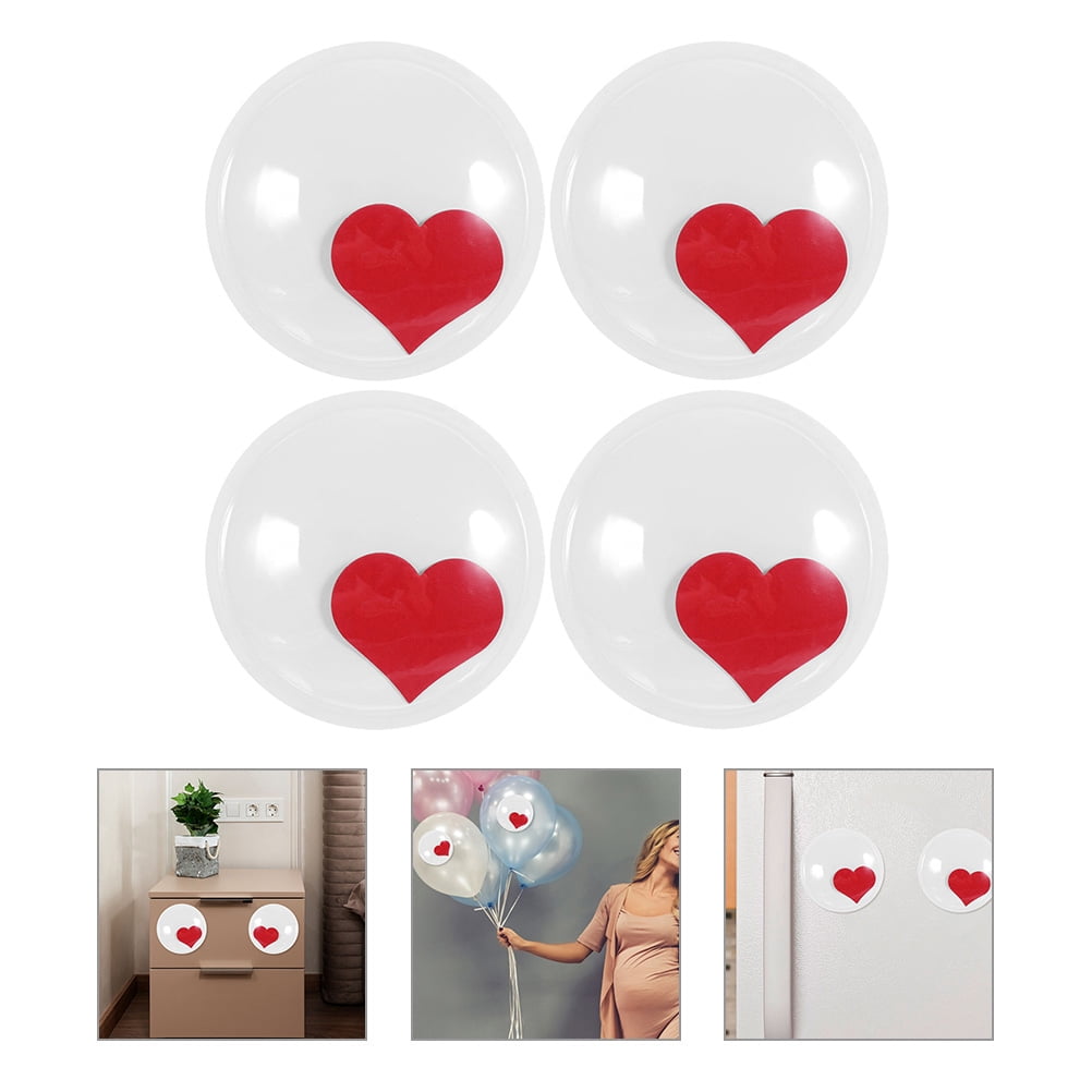 WHAMVOX Giant Wiggle Eyes for Crafts Self Adhesive Heart Shape DIY Eye ...