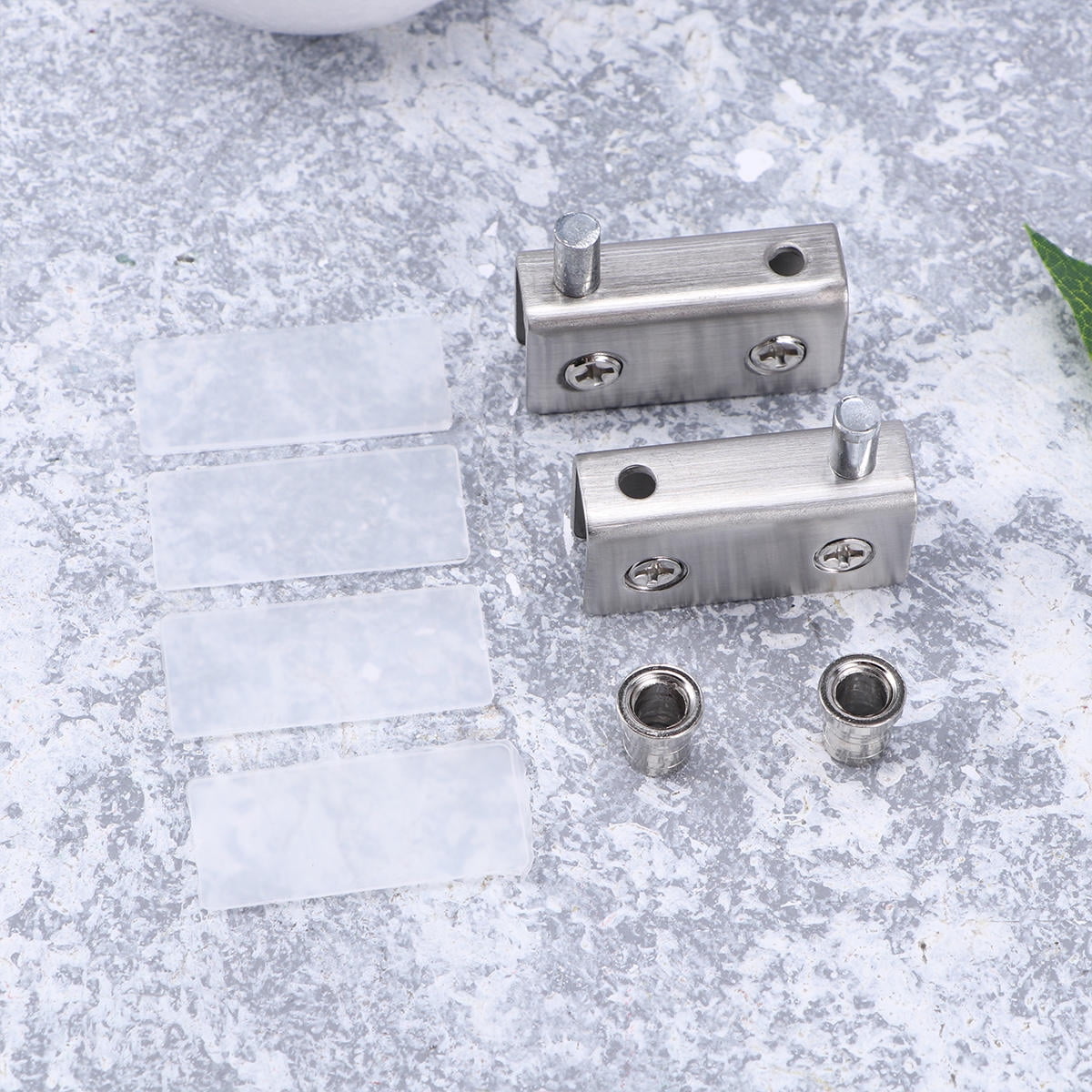 WHAMVOX Glass Fixation Clamp Stainless Steel Square Glass Clamp for ...