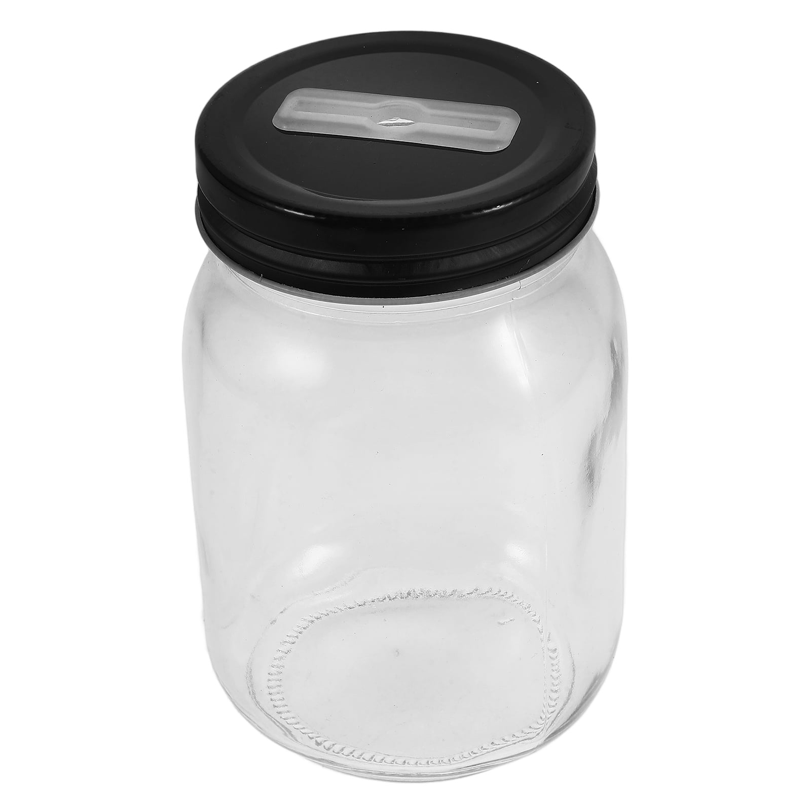 WHAMVOX Glass Piggy Bank For Adults Clear Coin Jar With Lid Glass ...