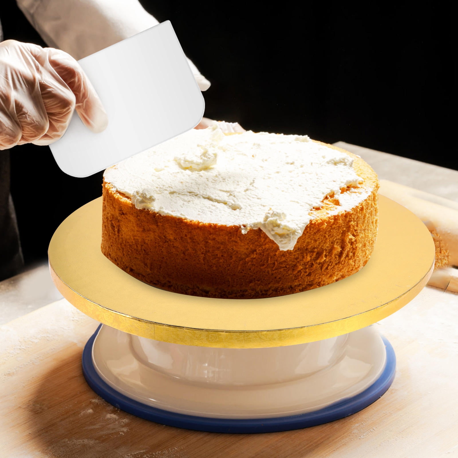 WHAMVOX Golden Aluminum Foil Cake Transfer Board for Office Use Simple ...