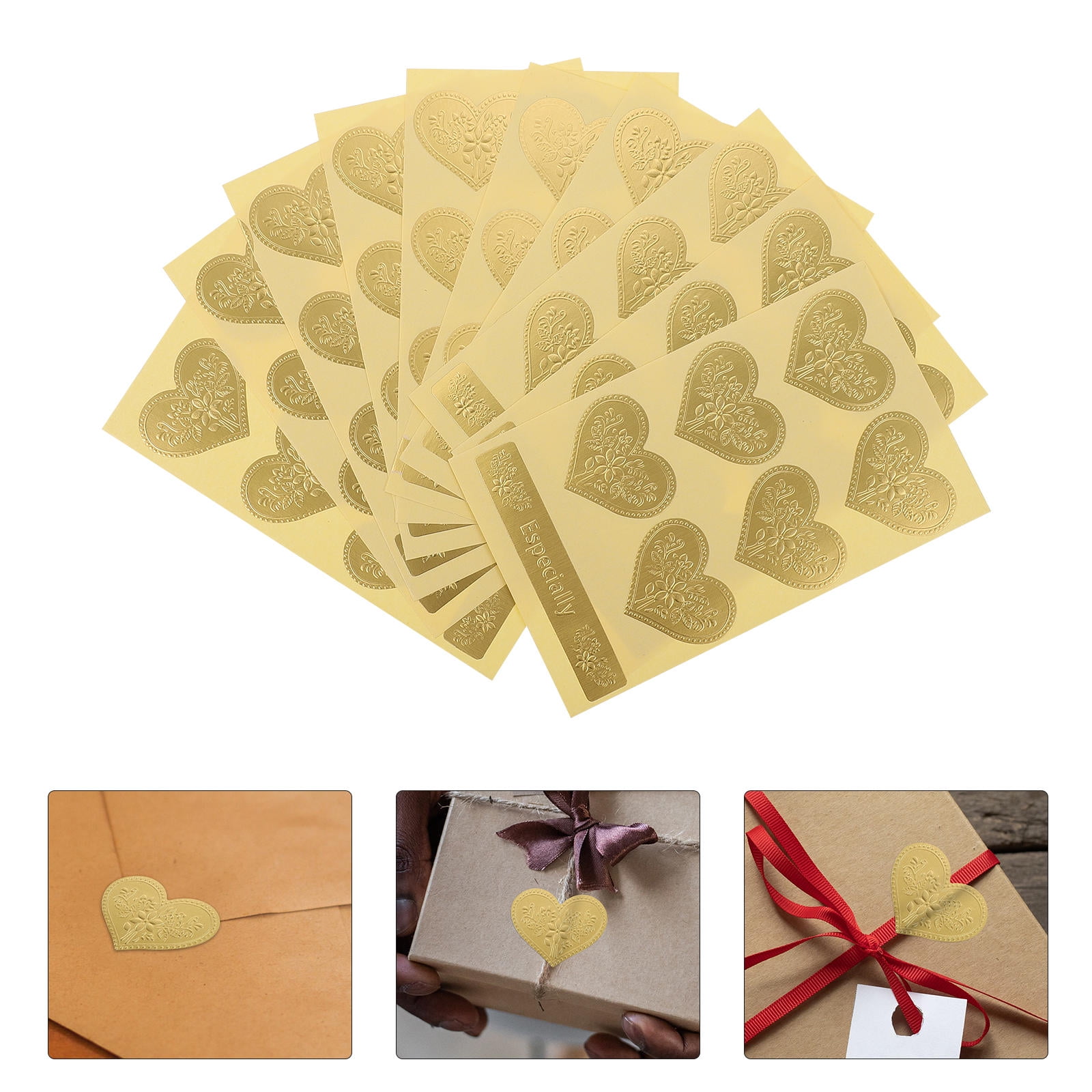 WHAMVOX Golden Embossed Stickers for Decoration with Sufficient ...