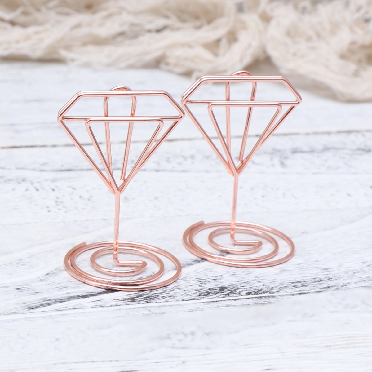 WHAMVOX Golden Metal Photo Holder Clip for Note Clipping Perfect for ...